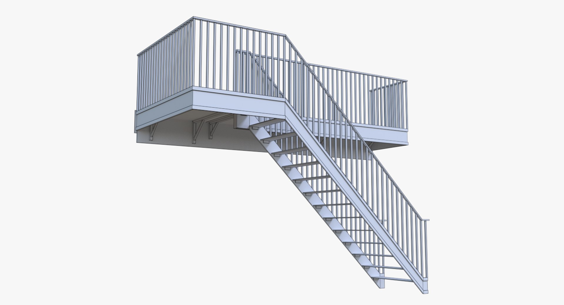 Escape Ready Fireescape 3d Model