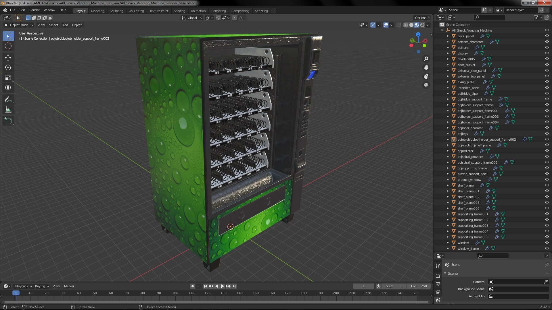 3D All Snack Vending Machine Model - TurboSquid 2114674