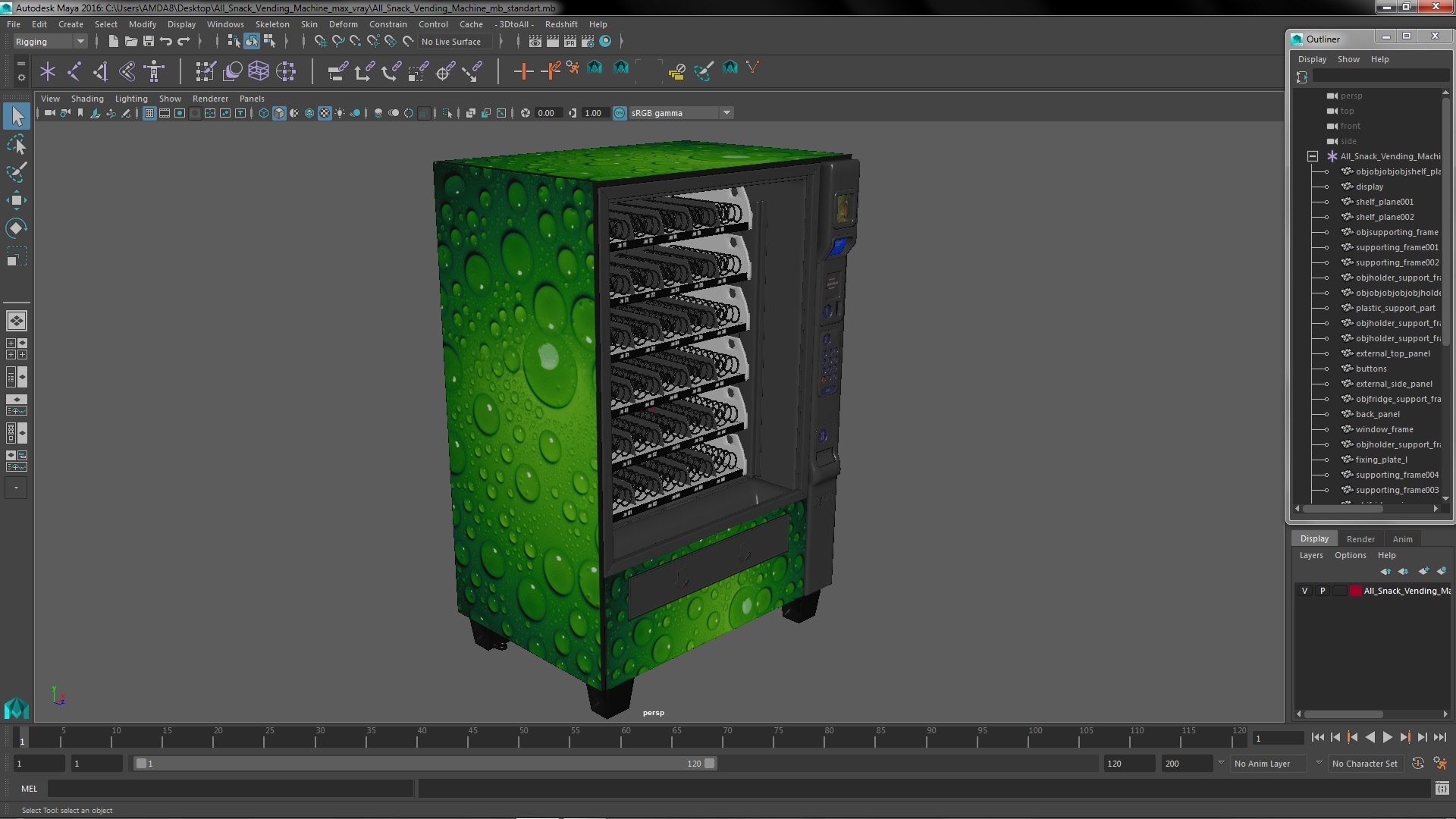 3D All Snack Vending Machine model - TurboSquid 2114674