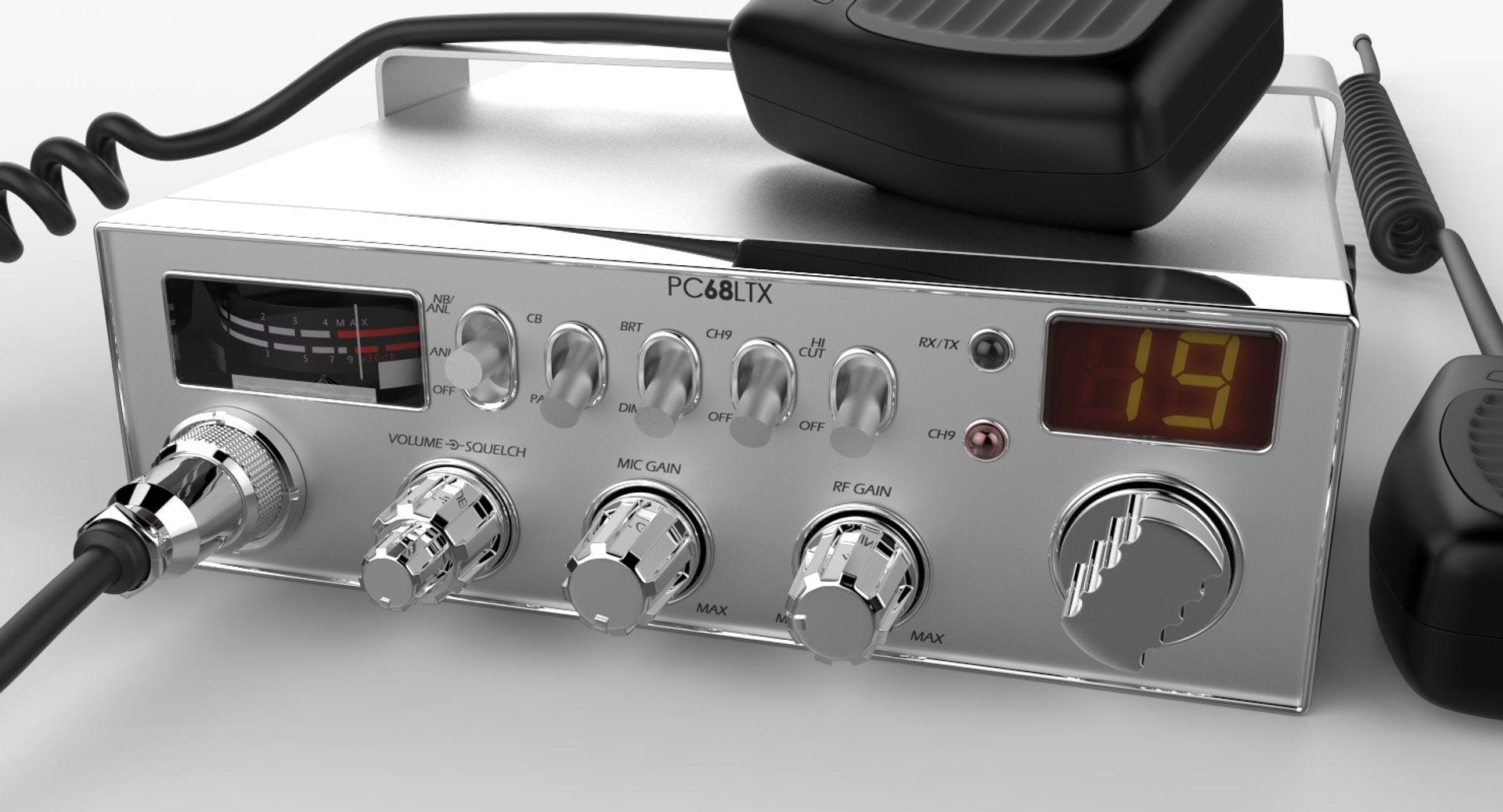 3D channel cb radio v2 model - TurboSquid 1419845