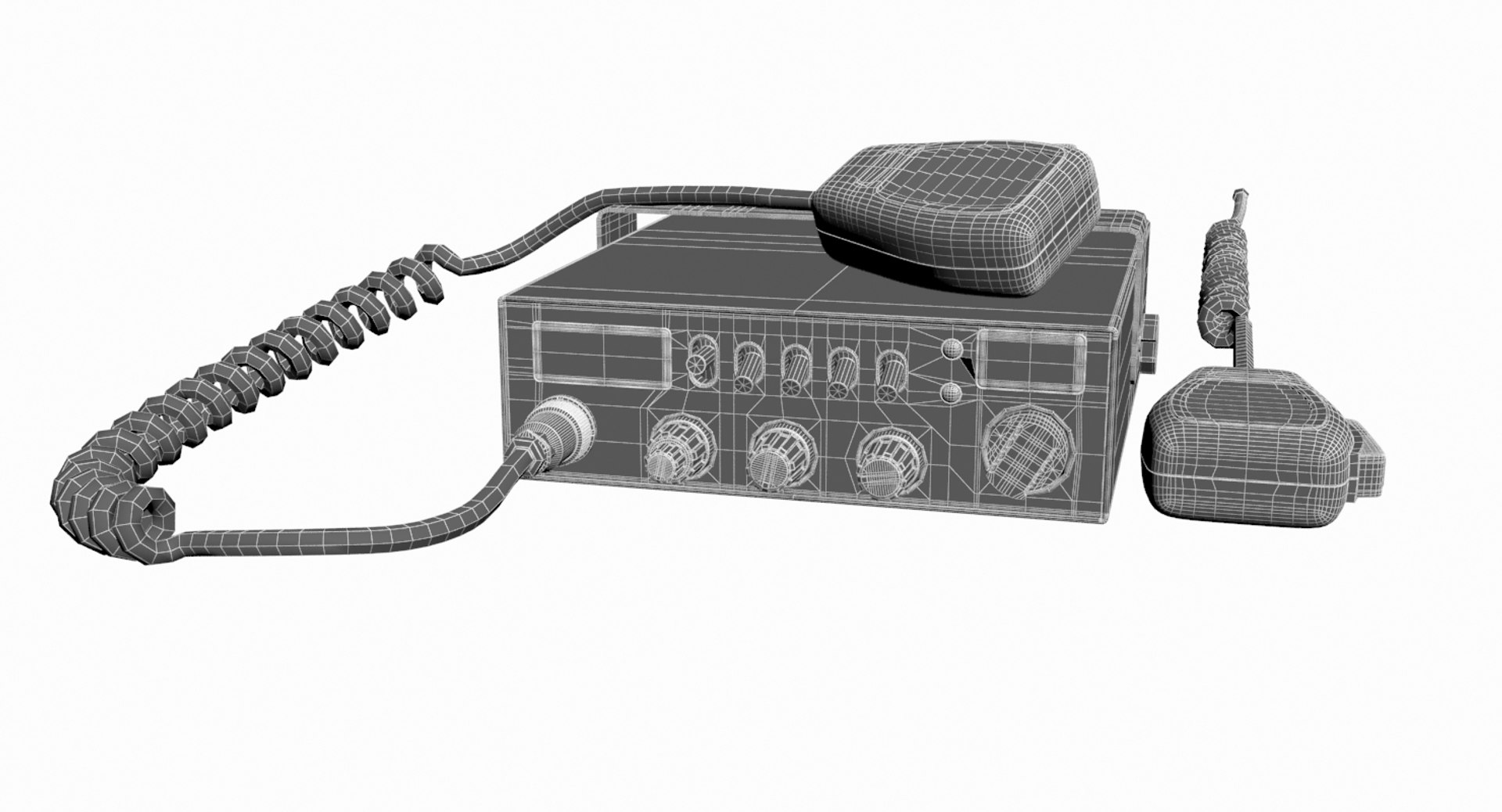 3D channel cb radio v2 model - TurboSquid 1419845