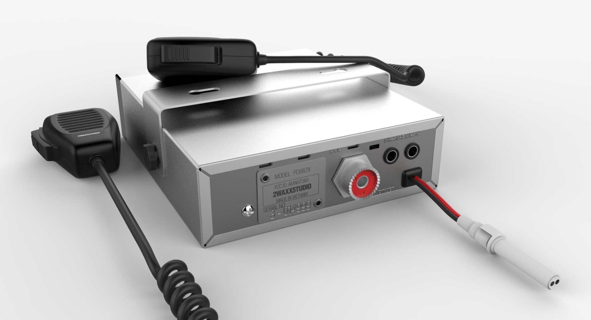 3D channel cb radio v2 model - TurboSquid 1419845