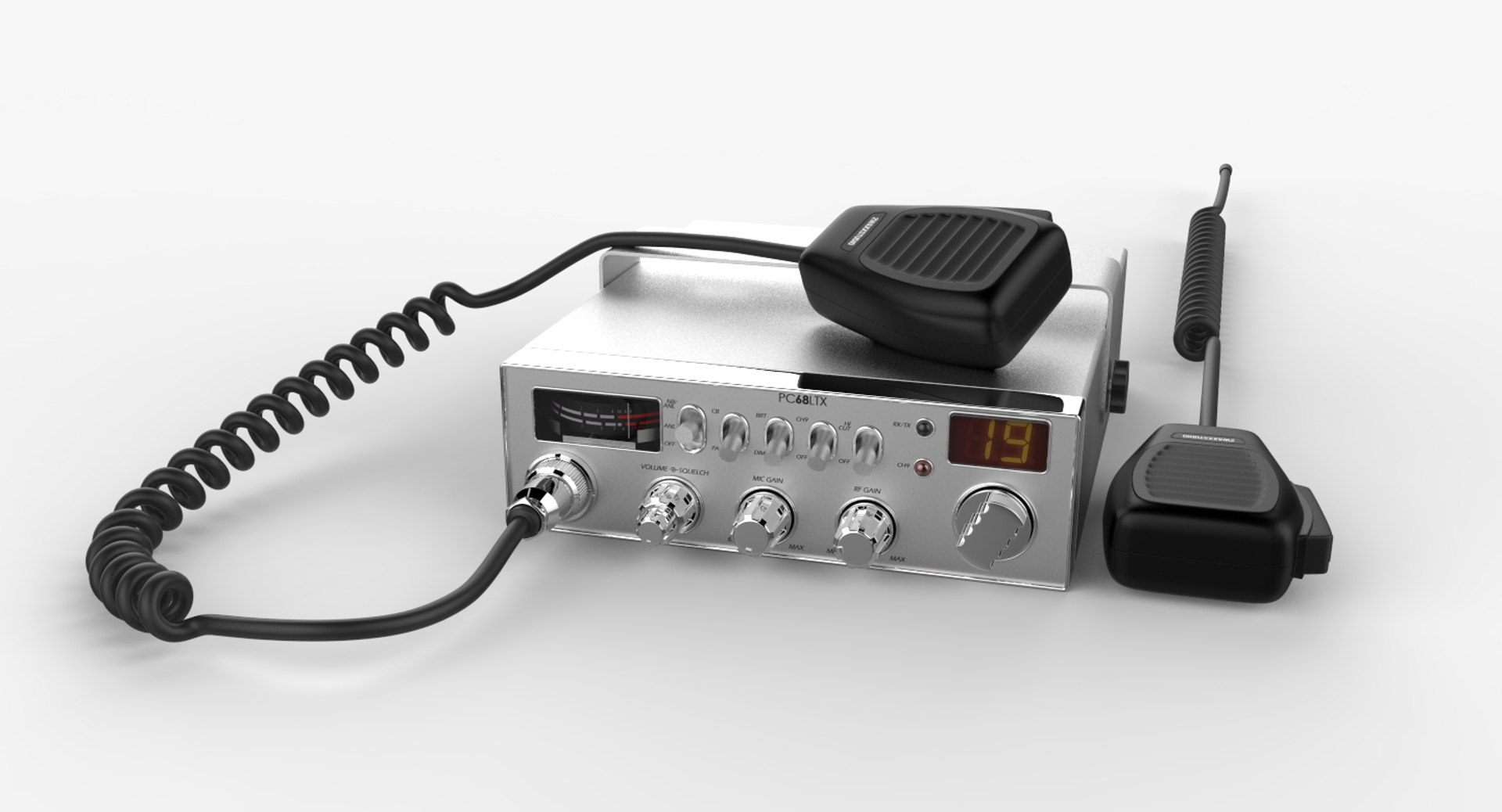 3D channel cb radio v2 model - TurboSquid 1419845