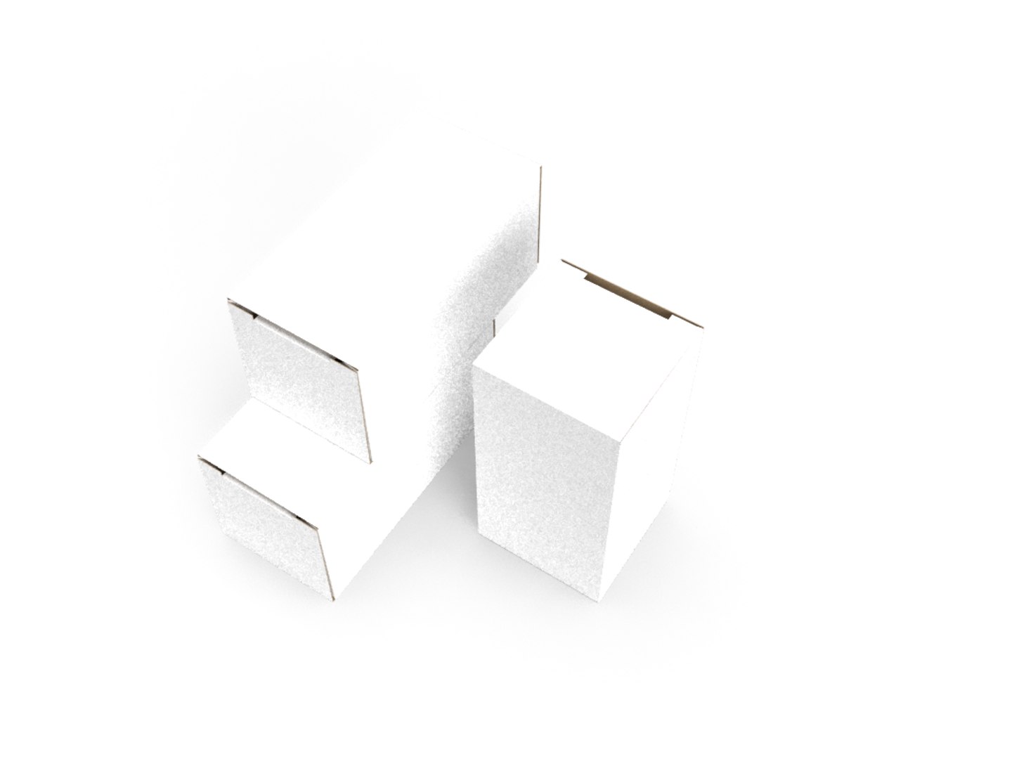 3D Cardboard Folding Model - TurboSquid 1531976