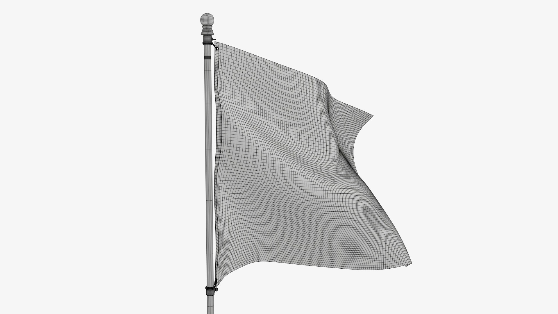 Flag Flagpole Outdoor 3D Model - TurboSquid 1698167
