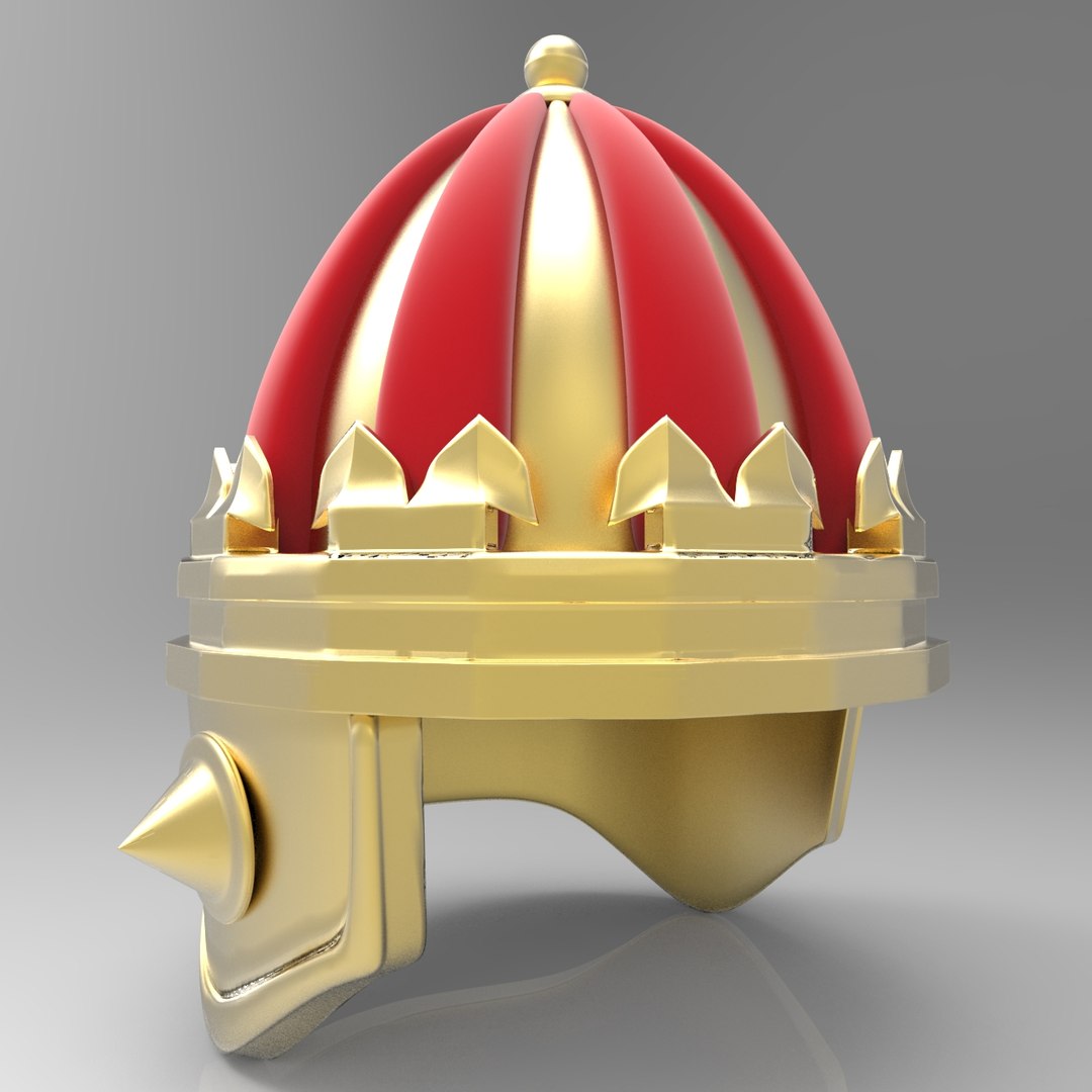 3d Model Crown Helmet
