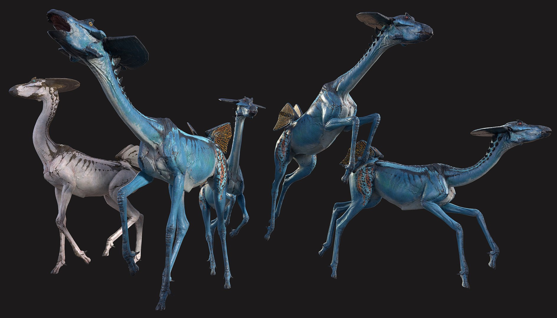 3D Alien Antelope - TurboSquid 2381492