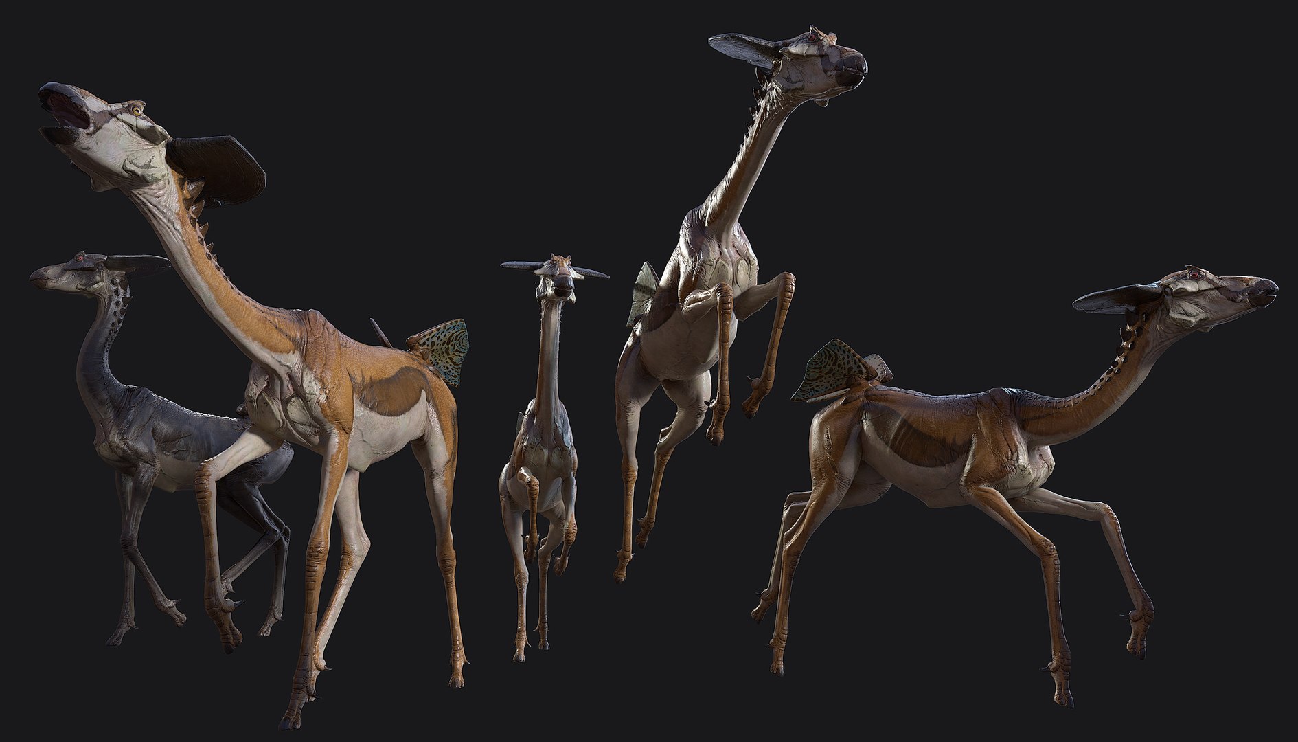 3D Alien Antelope - TurboSquid 2381492