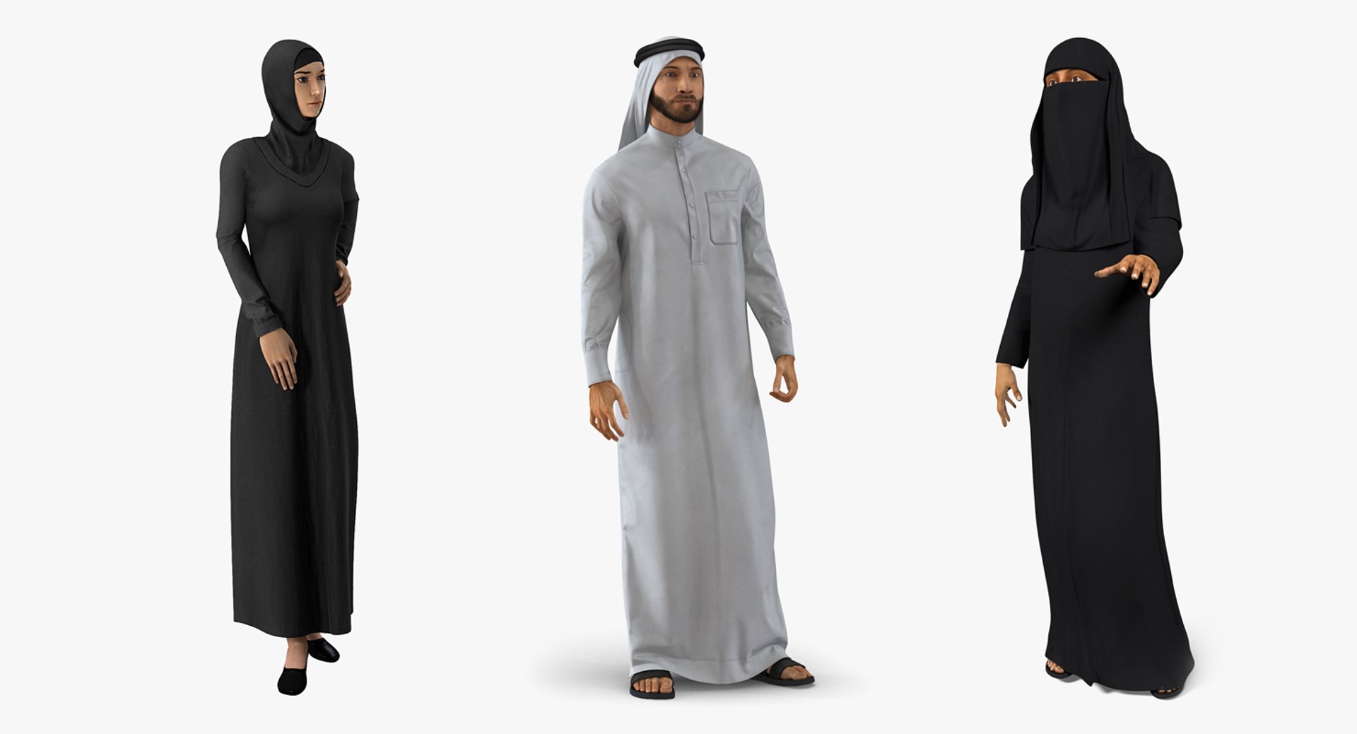 Arab People 2 Rigged 3D Model - TurboSquid 1520942