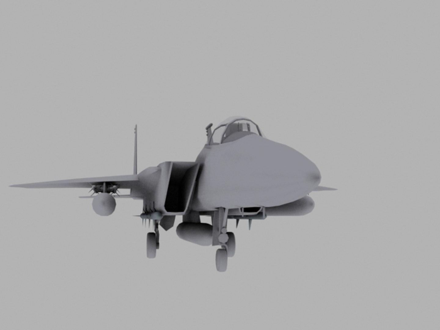 F-15 Eagle Jet Fighter 3d Model