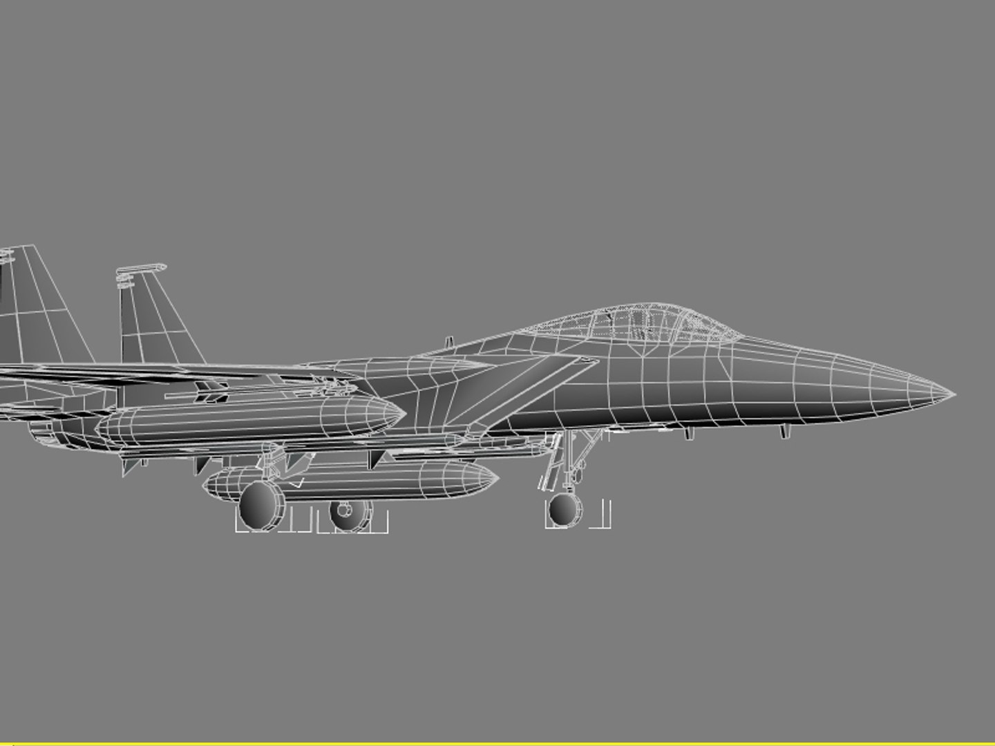 F-15 Eagle Jet Fighter 3d Model