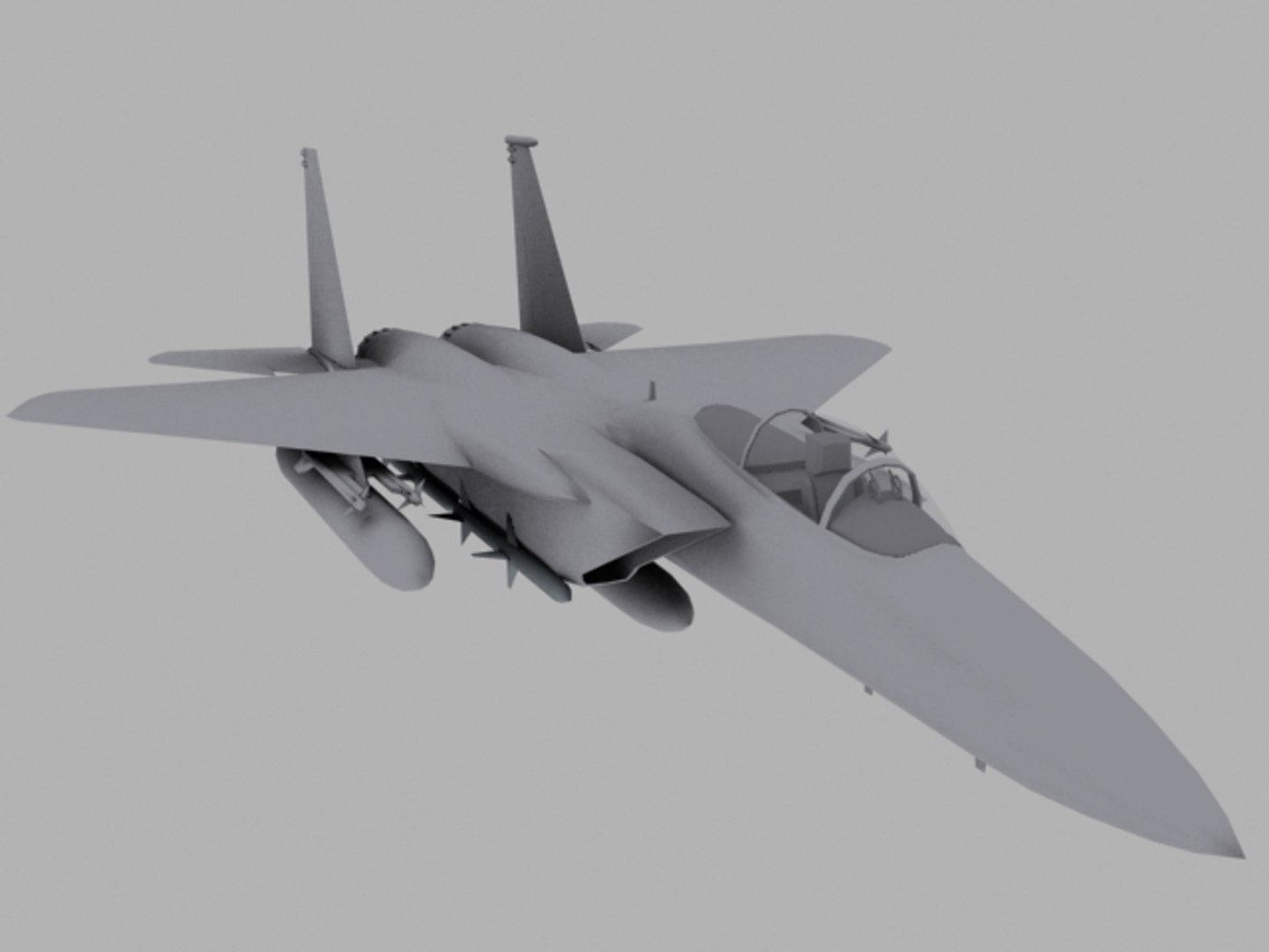 F-15 Eagle Jet Fighter 3d Model