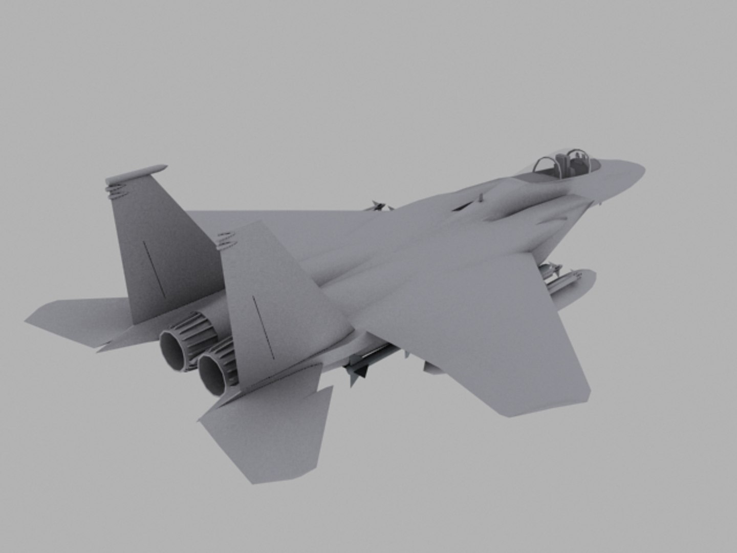 F-15 Eagle Jet Fighter 3d Model