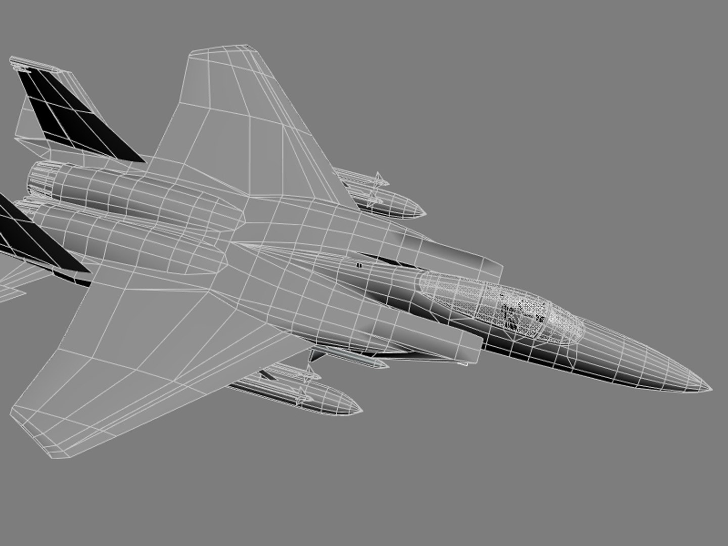 F-15 Eagle Jet Fighter 3d Model