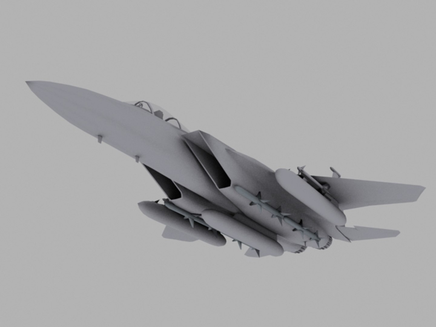 F-15 Eagle Jet Fighter 3d Model