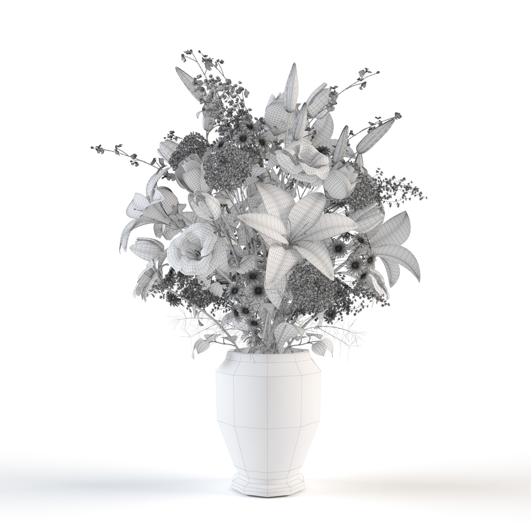 3d flowers bouquet