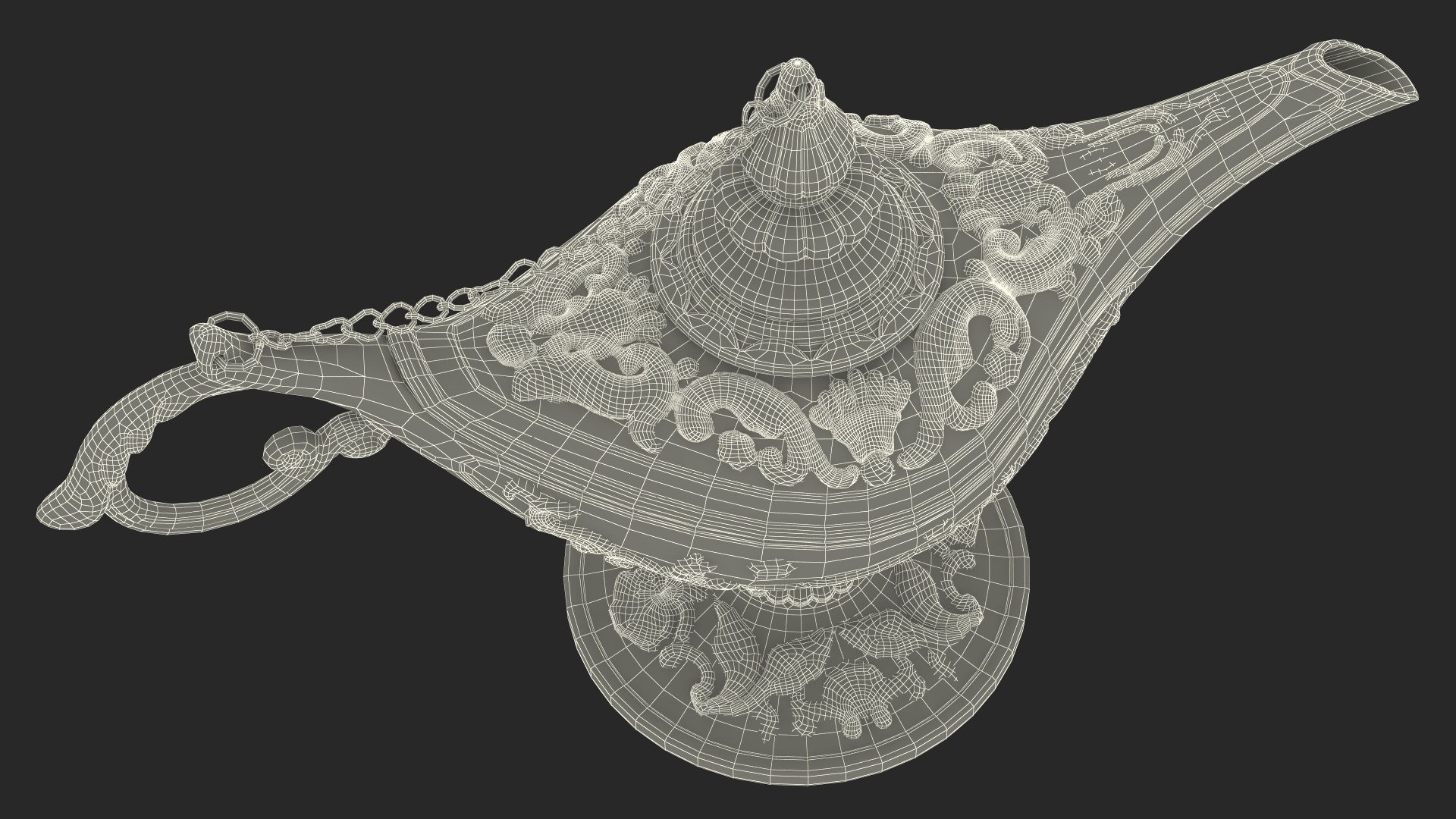 3D Magic Lamp Red - TurboSquid 2148453