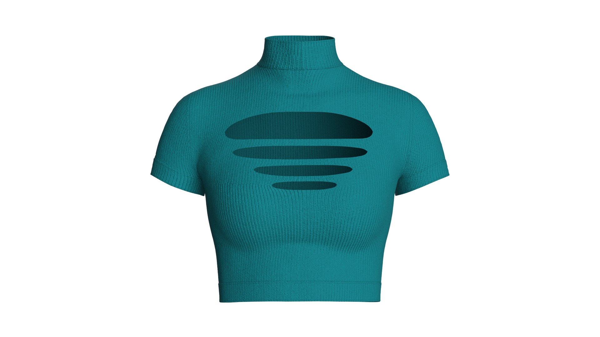 Girls Fashion Crop Top 3D Model - TurboSquid 2451187
