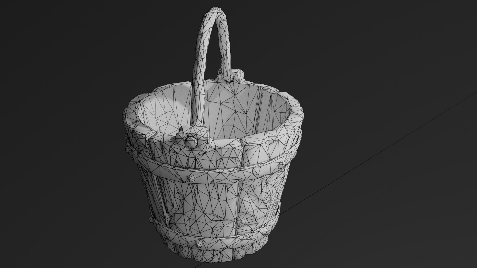3D Stylized Wooden Bucket - TurboSquid 1712662