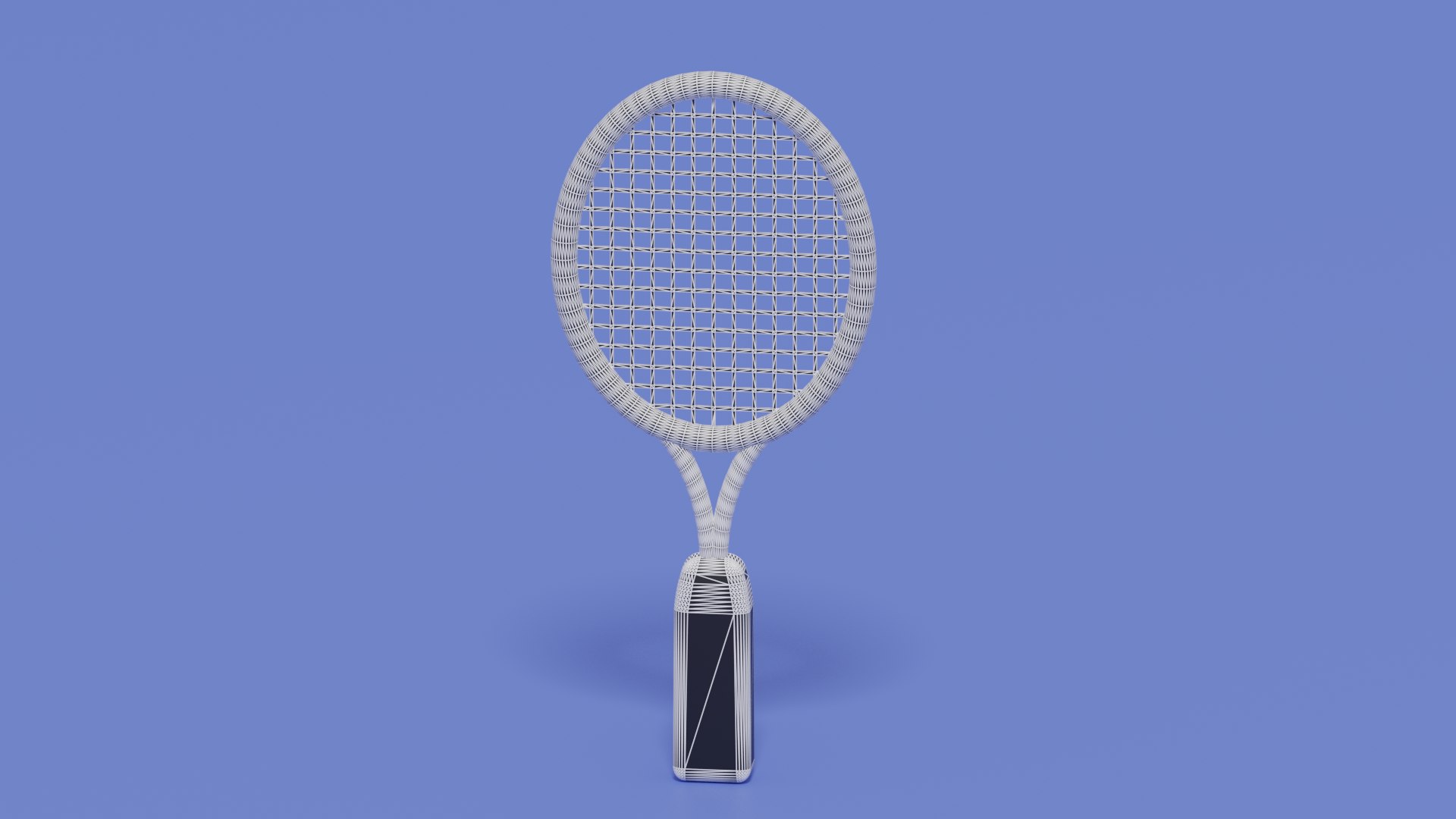 3D Model Cartoon Tennis Racket - TurboSquid 2229059