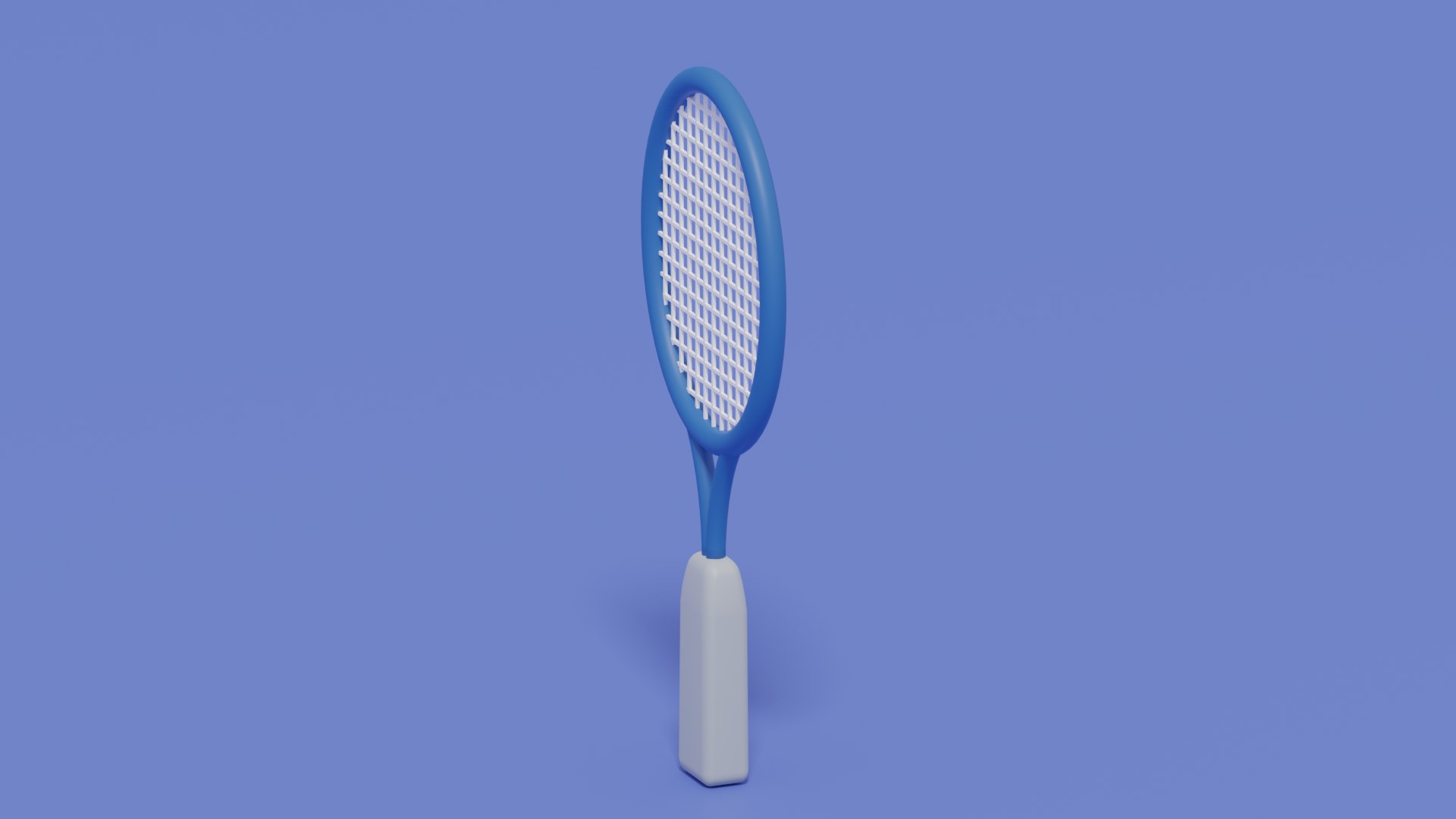 3D Model Cartoon Tennis Racket - TurboSquid 2229059