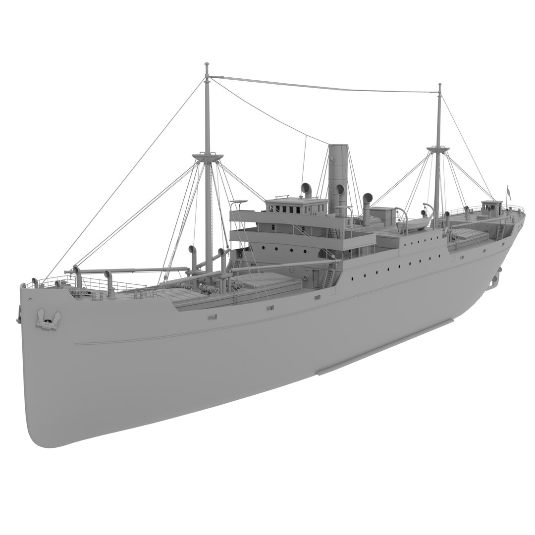 Original Steam Ship 3D Model - TurboSquid 1626677
