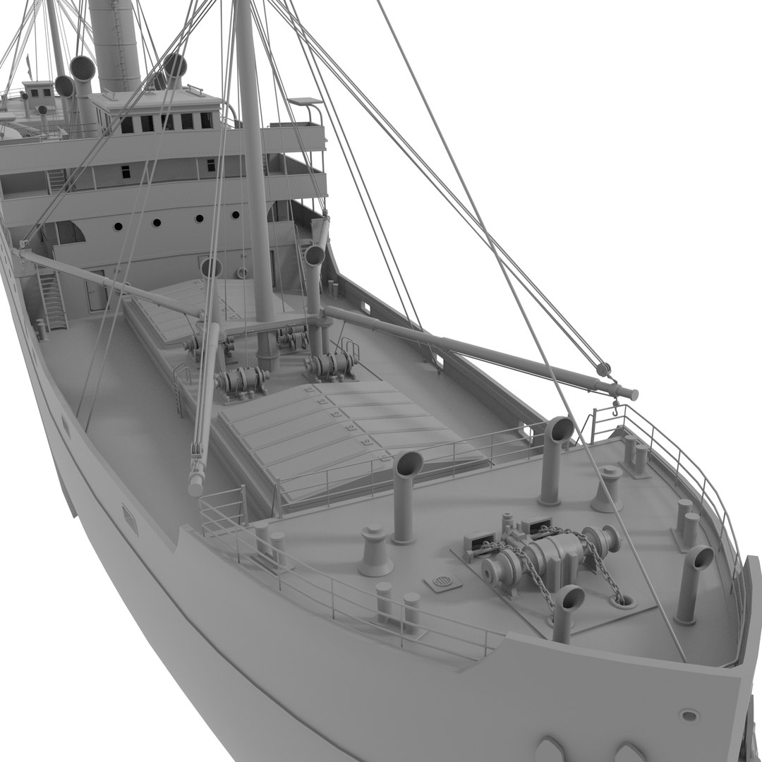 Original Steam Ship 3D Model - TurboSquid 1626677