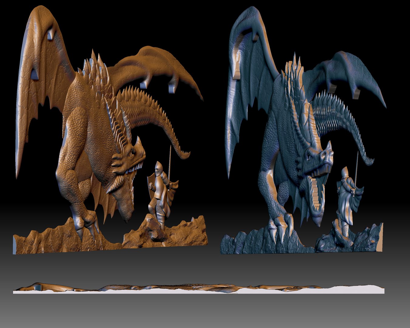 Bas-relief Cnc Router Knight Model - TurboSquid 1659615