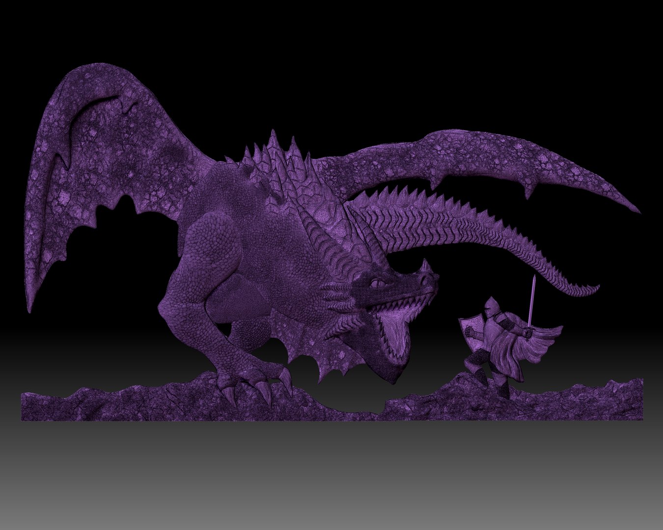 Bas-relief Cnc Router Knight Model - TurboSquid 1659615