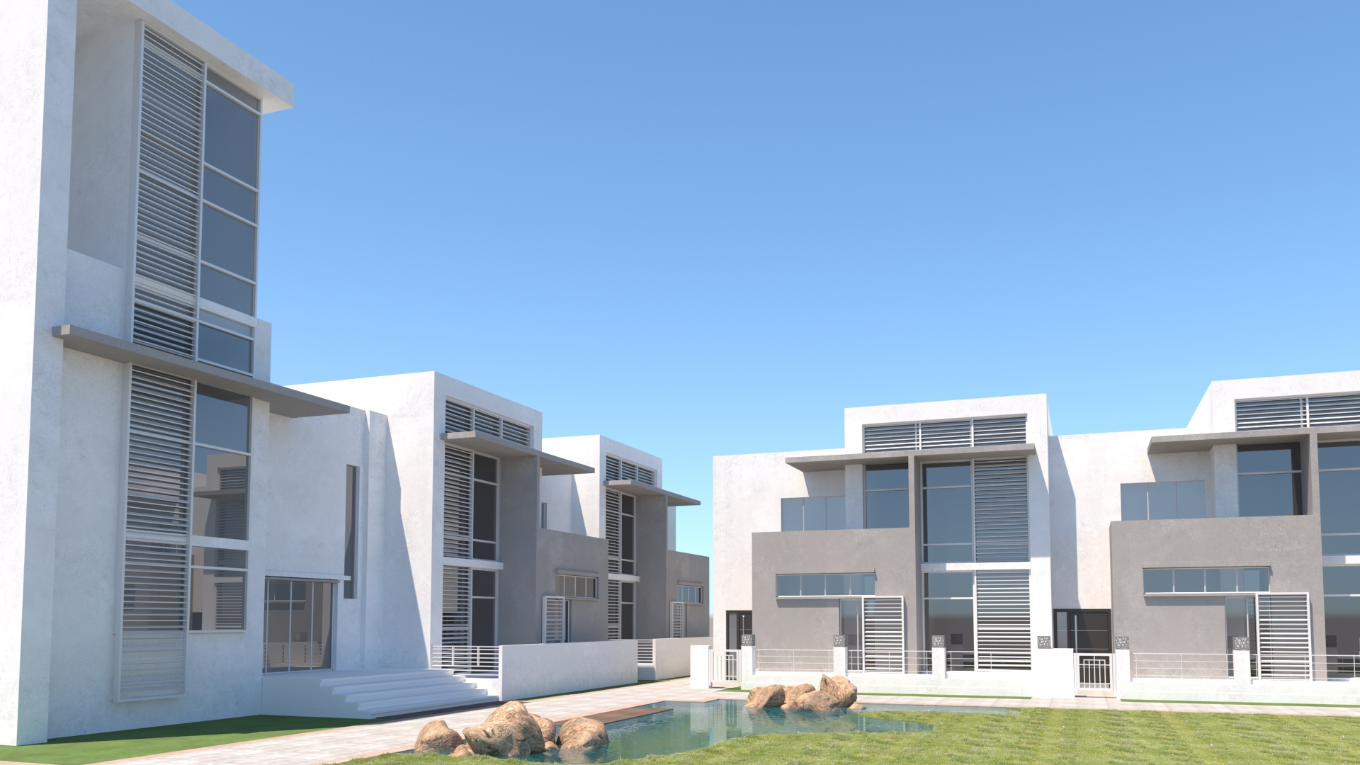 3D Townhouse Block - TurboSquid 1743813