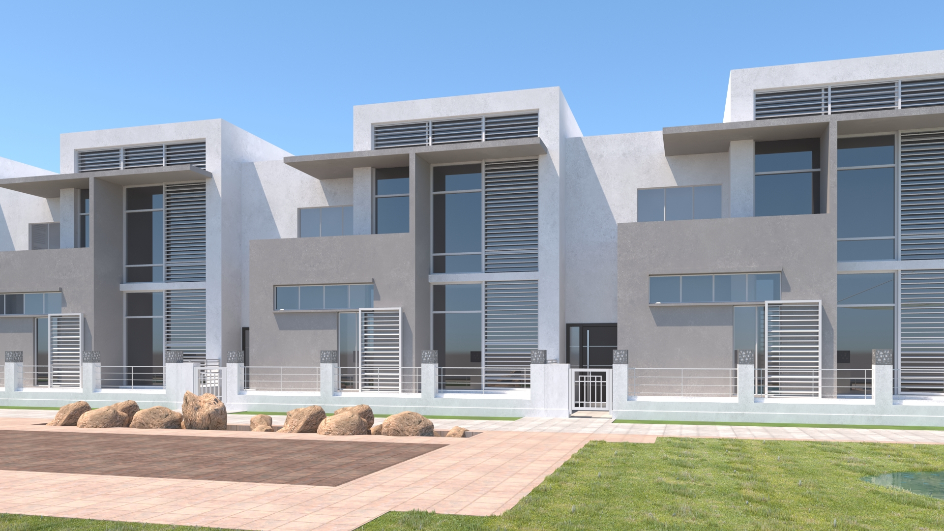 3D Townhouse Block - TurboSquid 1743813