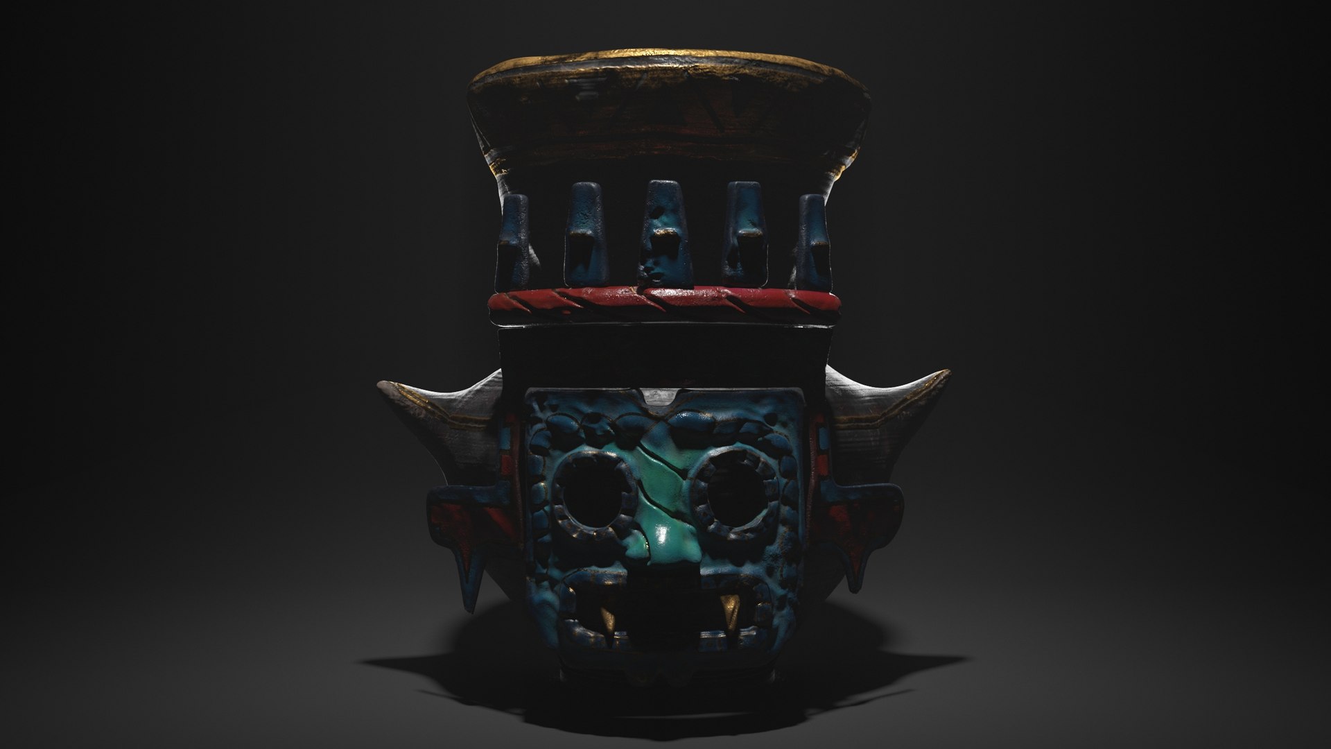 3D Tlaloc Vessel - Aztec Mythology Model - TurboSquid 1933816