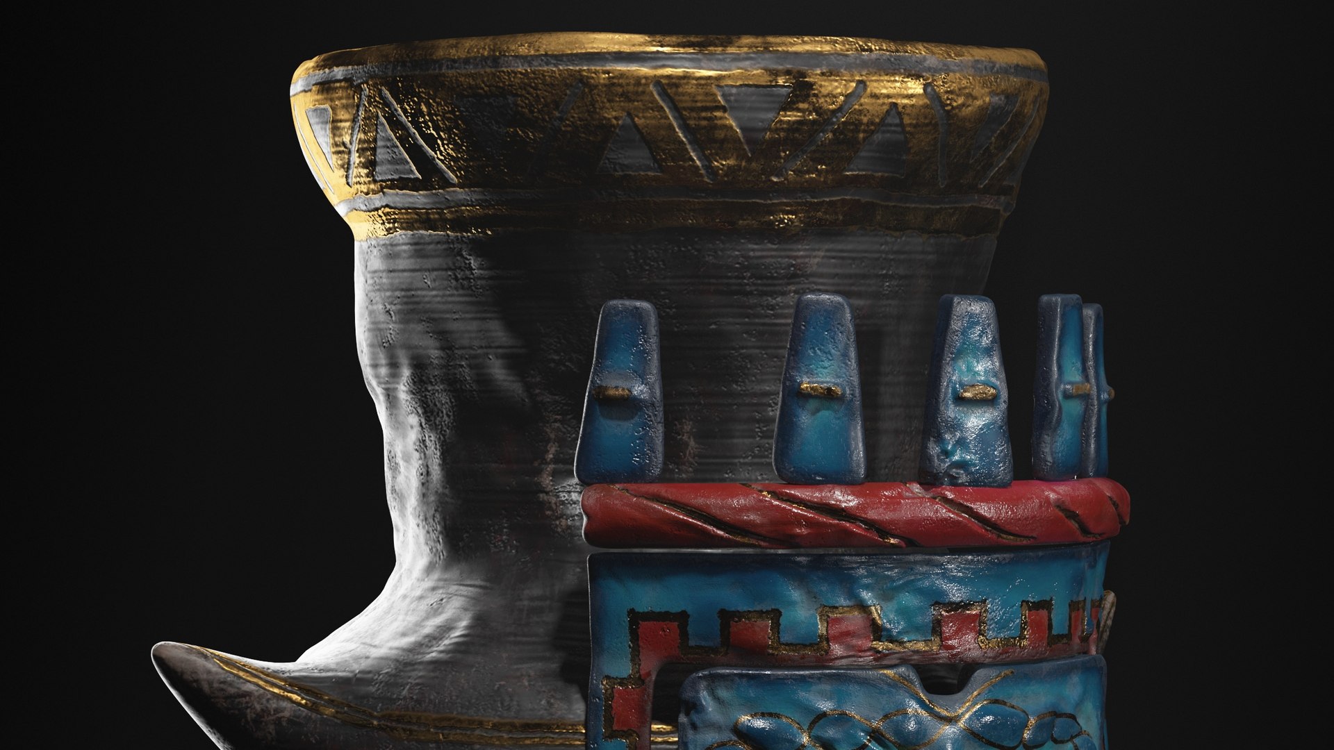 3D Tlaloc Vessel - Aztec Mythology Model - TurboSquid 1933816