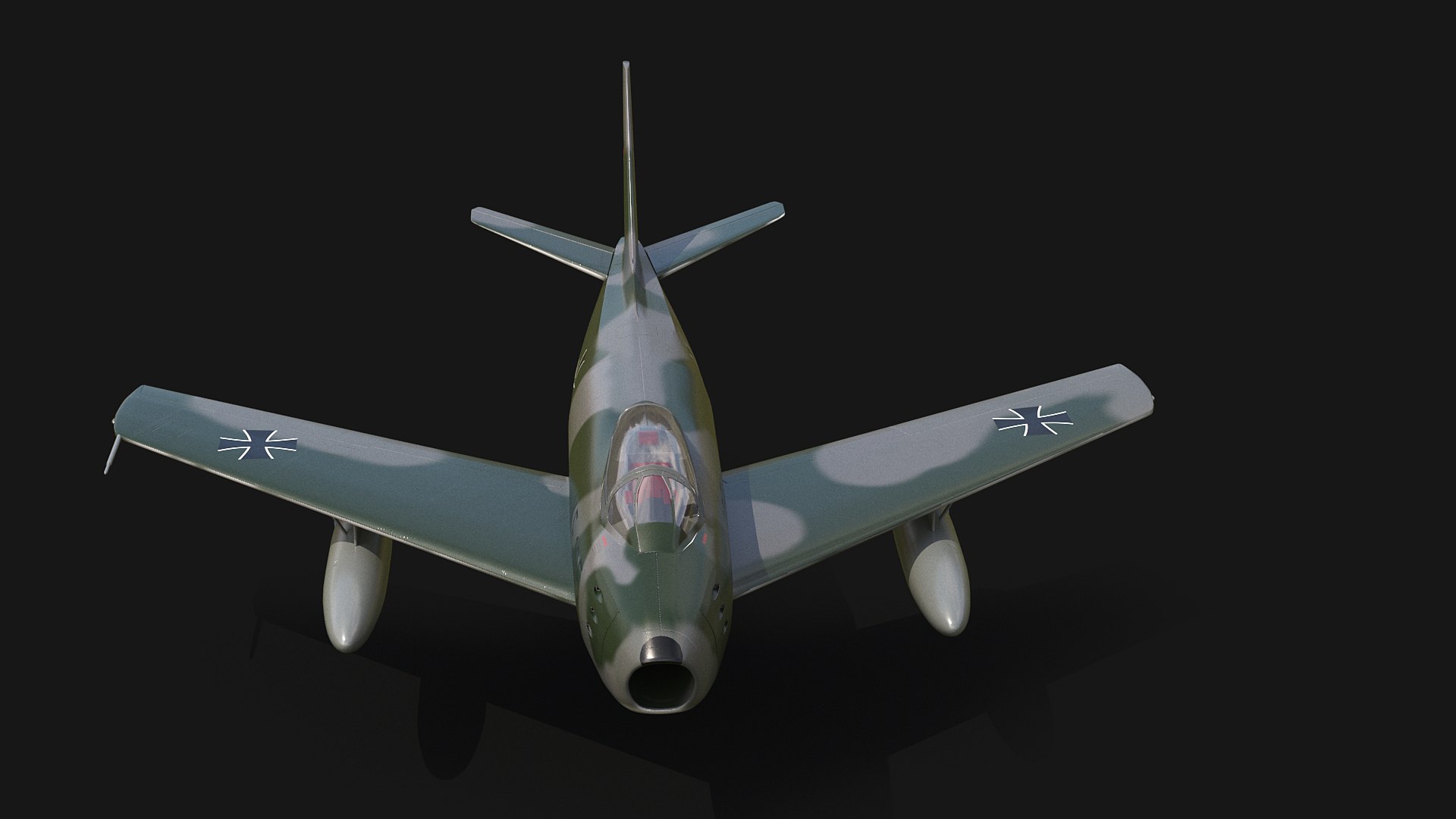 F-86 Sabre Luftwaffe No Landing Gear 3D Model - TurboSquid 1998104