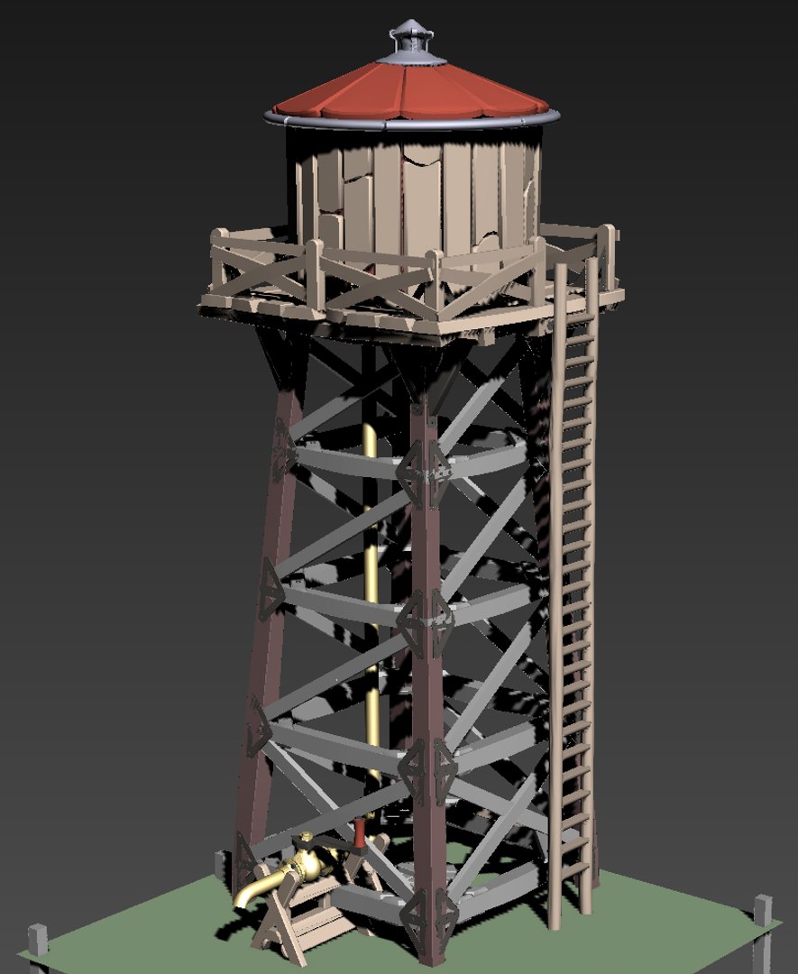 3d Water Tower