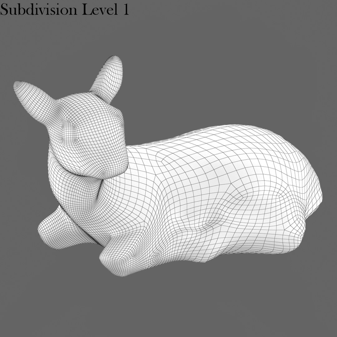3D Old Sculpture Small Deer Model - TurboSquid 1203454