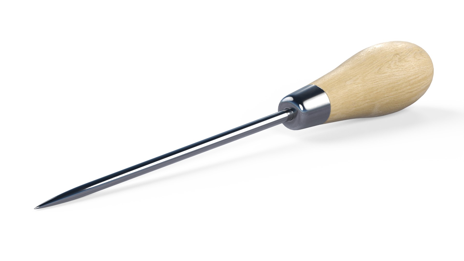 Scratch Awl Tool with Wooden Handle 3D - TurboSquid 2161307