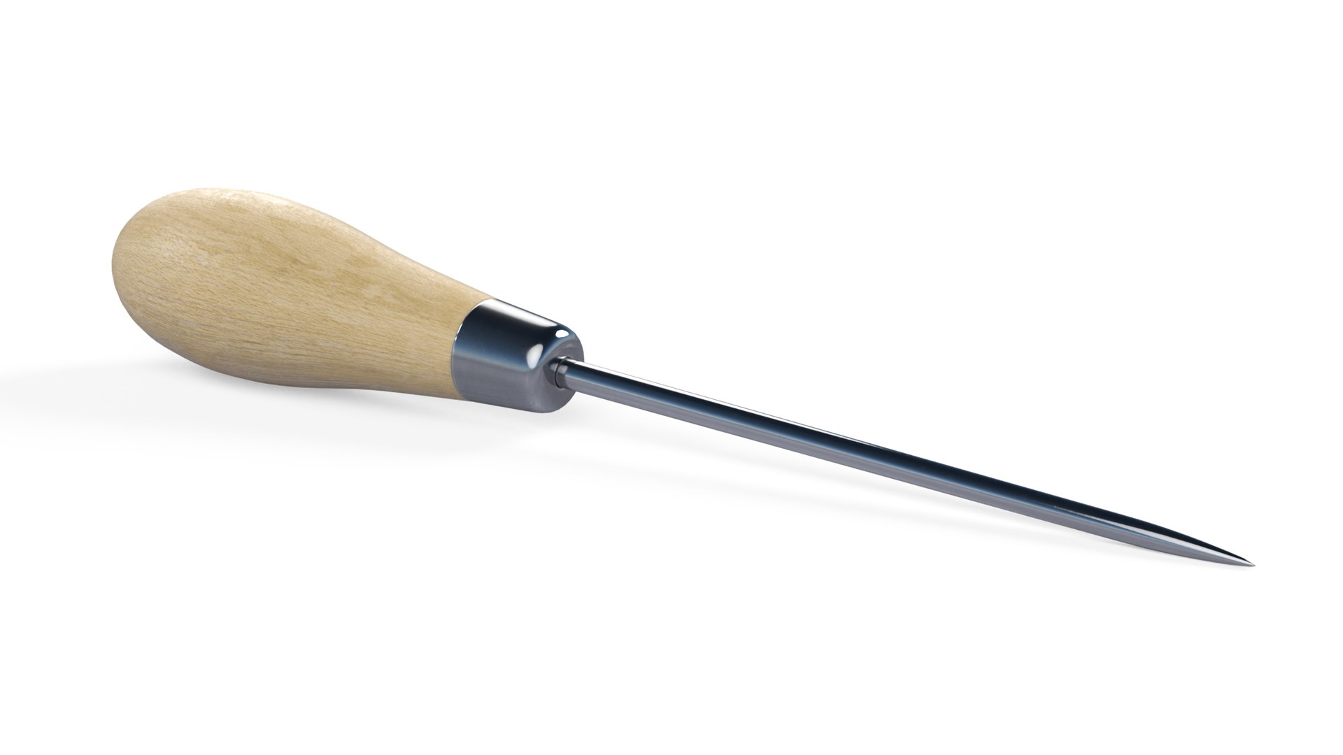 Scratch Awl Tool with Wooden Handle 3D - TurboSquid 2161307