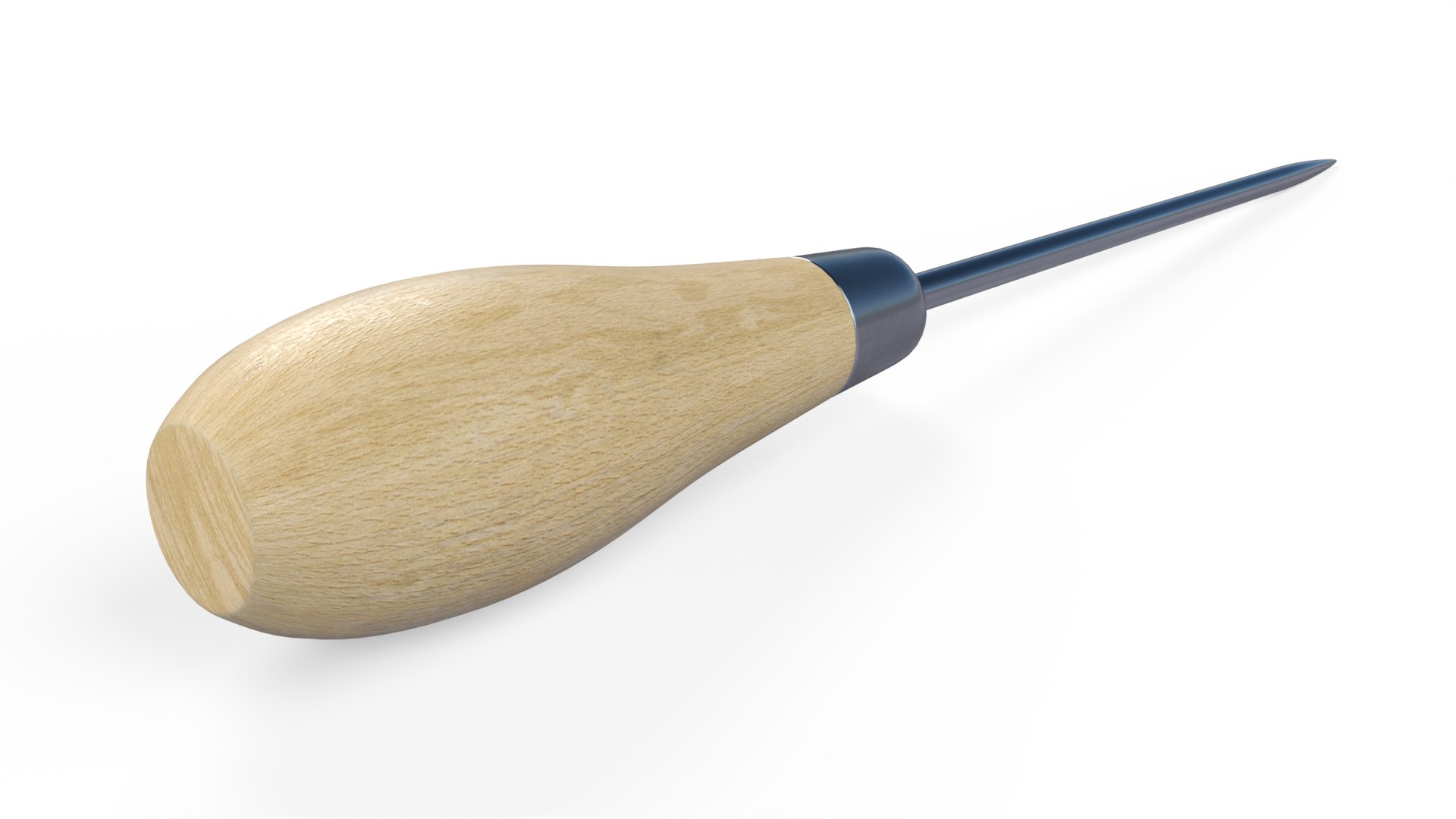 Scratch Awl Tool with Wooden Handle 3D - TurboSquid 2161307