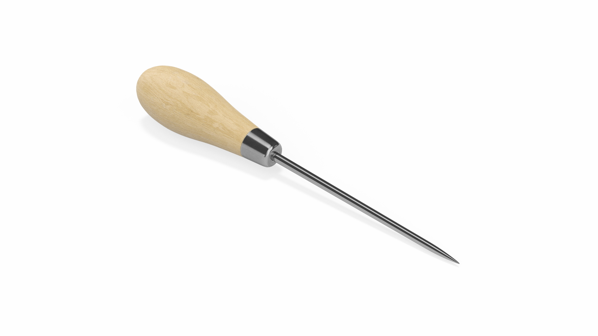 Scratch Awl Tool with Wooden Handle 3D - TurboSquid 2161307