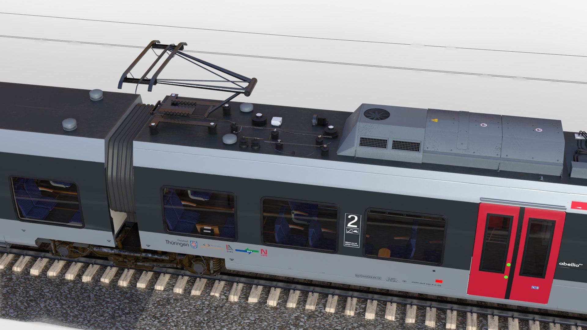 3D Model Bombardier TALENT Train Abelio RiggedAnimated - TurboSquid 2045414
