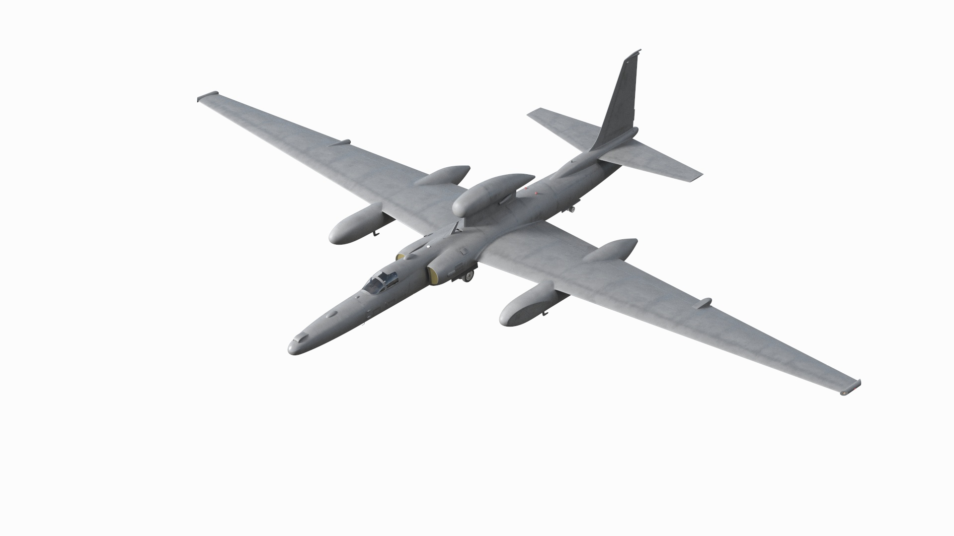 Reconnaissance Aircraft Grey Rigged For Cinema 4D 3D Model - TurboSquid ...
