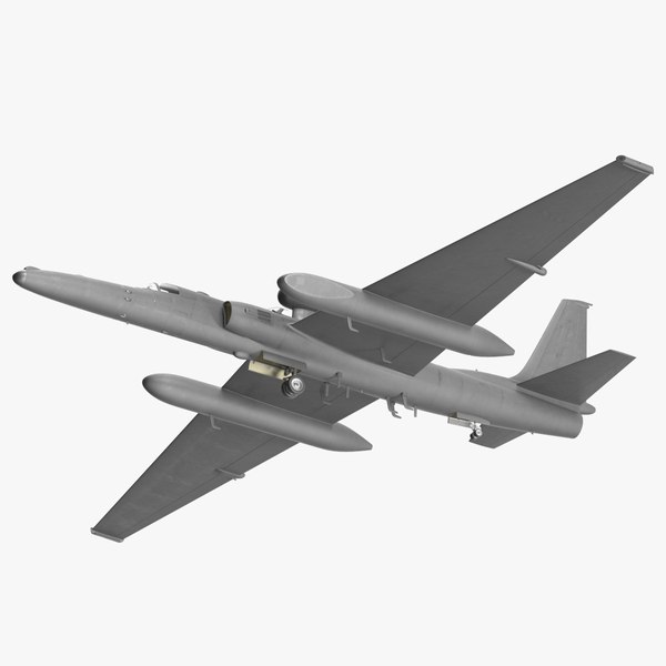 modelo 3d Reconnaissance Aircraft Grey Rigged for Cinema 4D ...