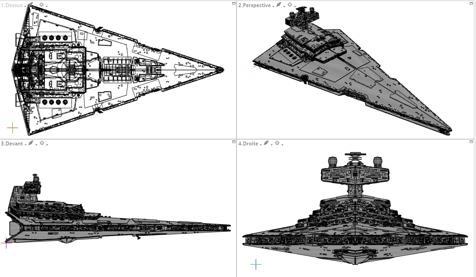 3D Imperial Star Destroyer Starship - TurboSquid 1431496