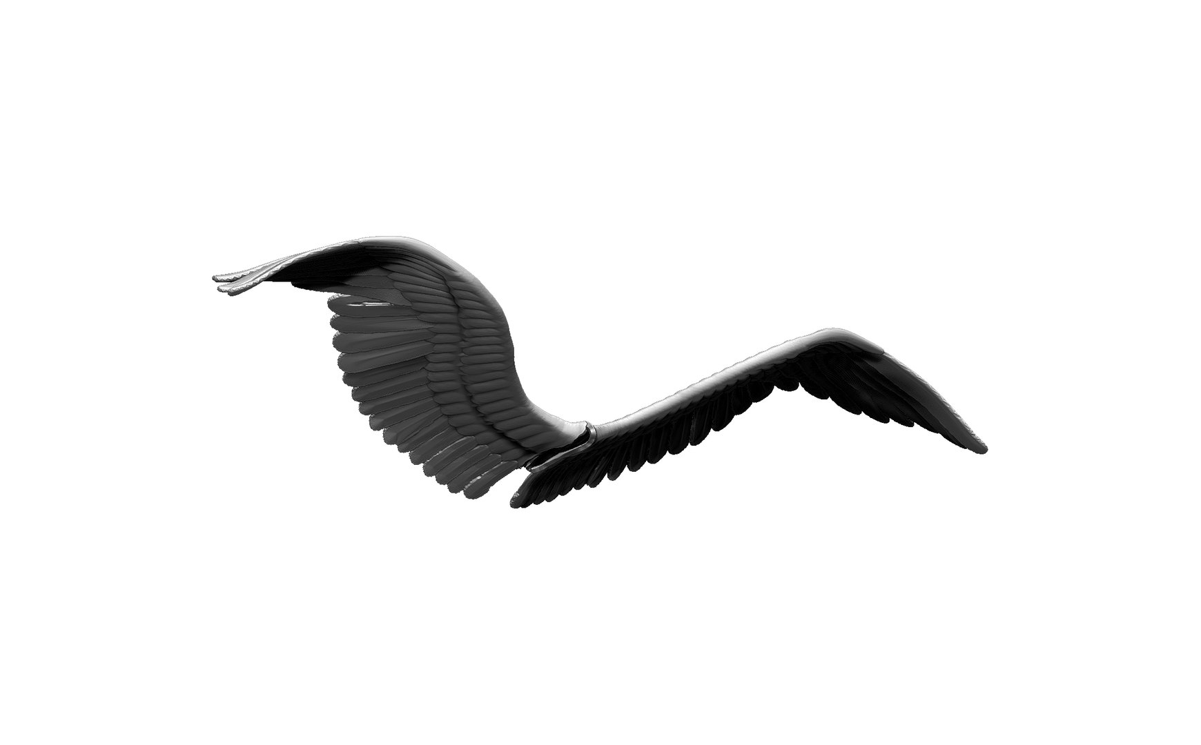 Wings Bird Statue 3D - TurboSquid 2217295