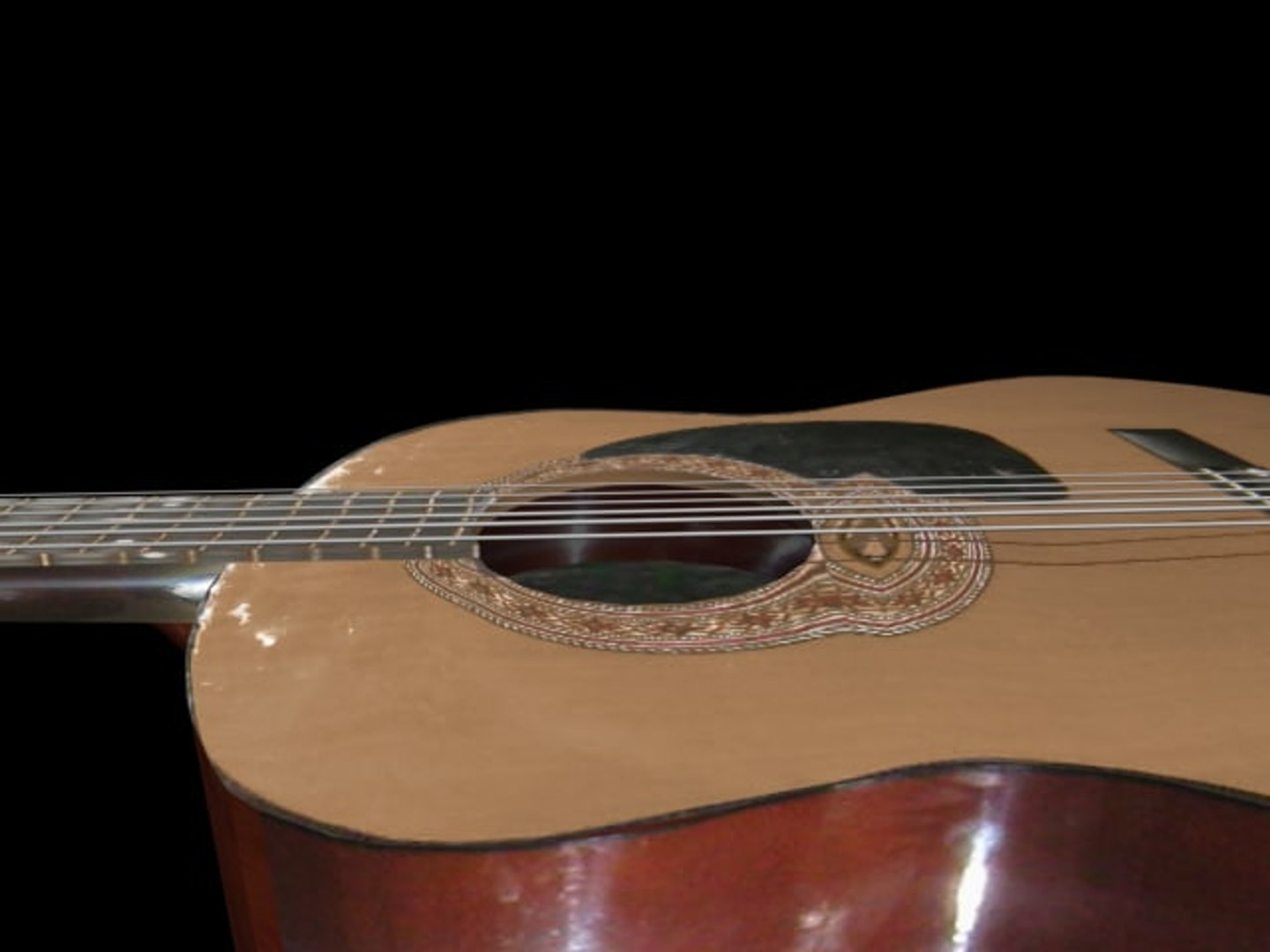 3d Sanchez Acoustic Guitar