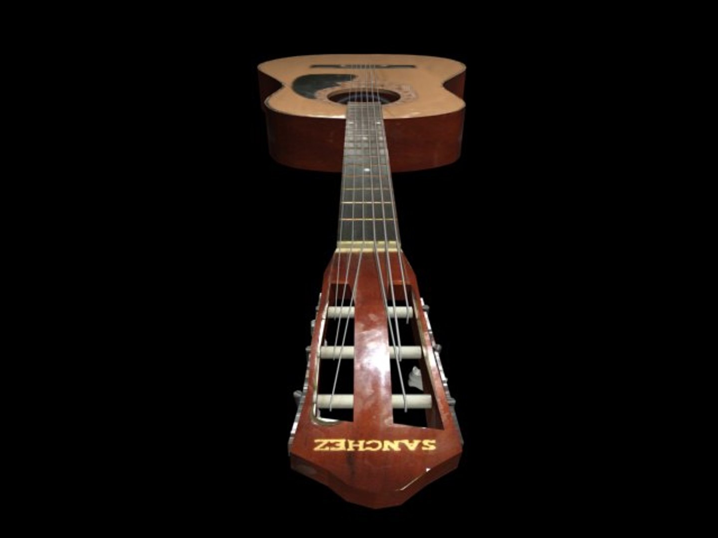 3d Sanchez Acoustic Guitar