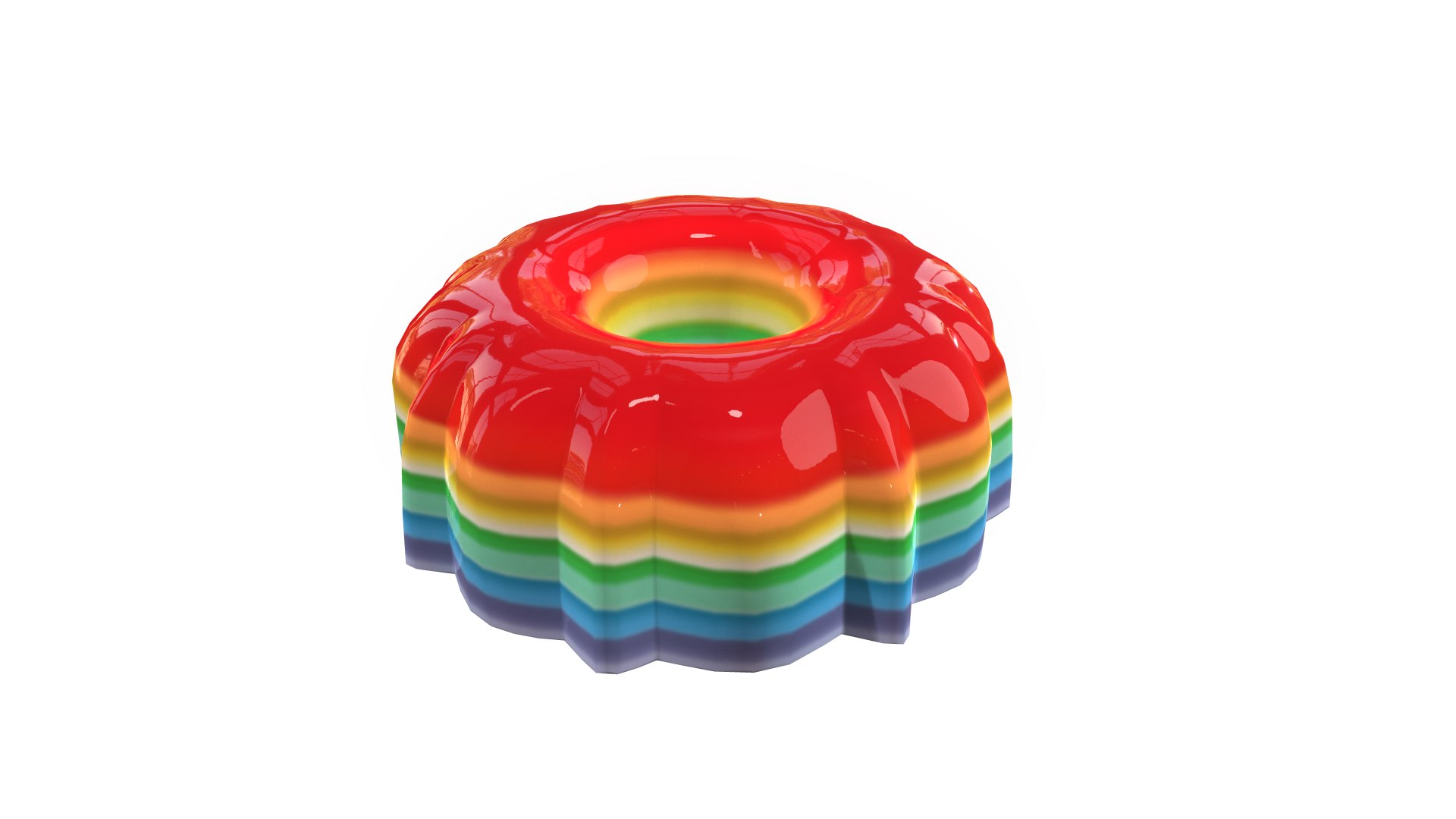 Rainbow Jelly 3D Model - TurboSquid 2084121