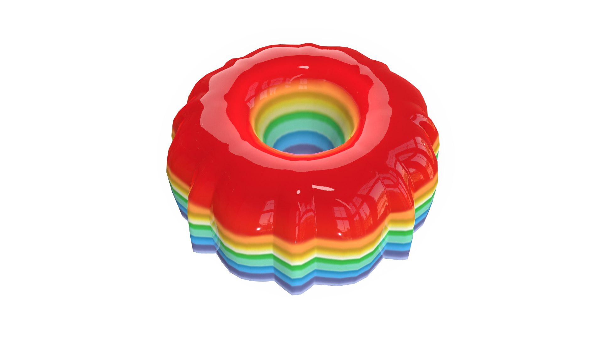 Rainbow Jelly 3D Model - TurboSquid 2084121
