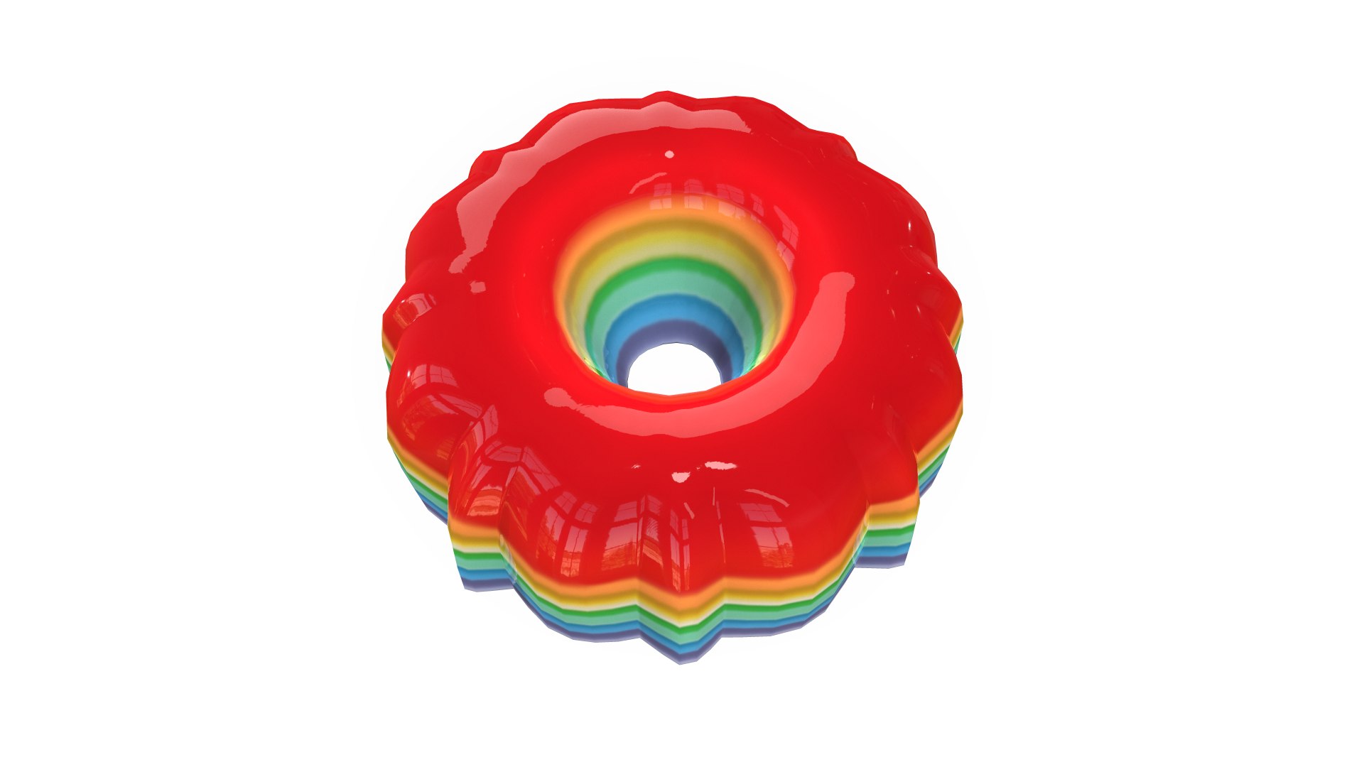 Rainbow Jelly 3D Model - TurboSquid 2084121